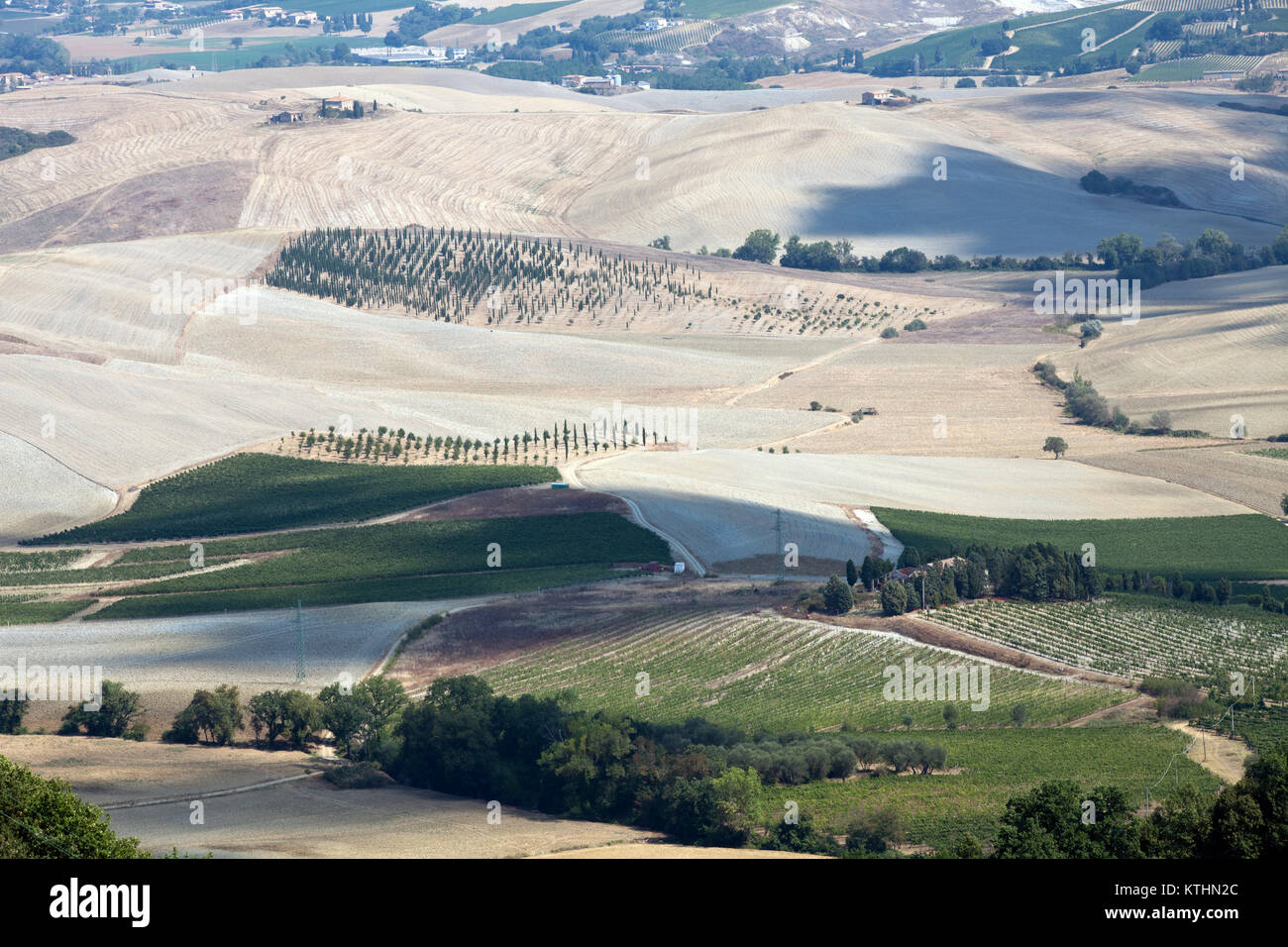 The landscape of the Tuscany. Italy Stock Photo - Alamy