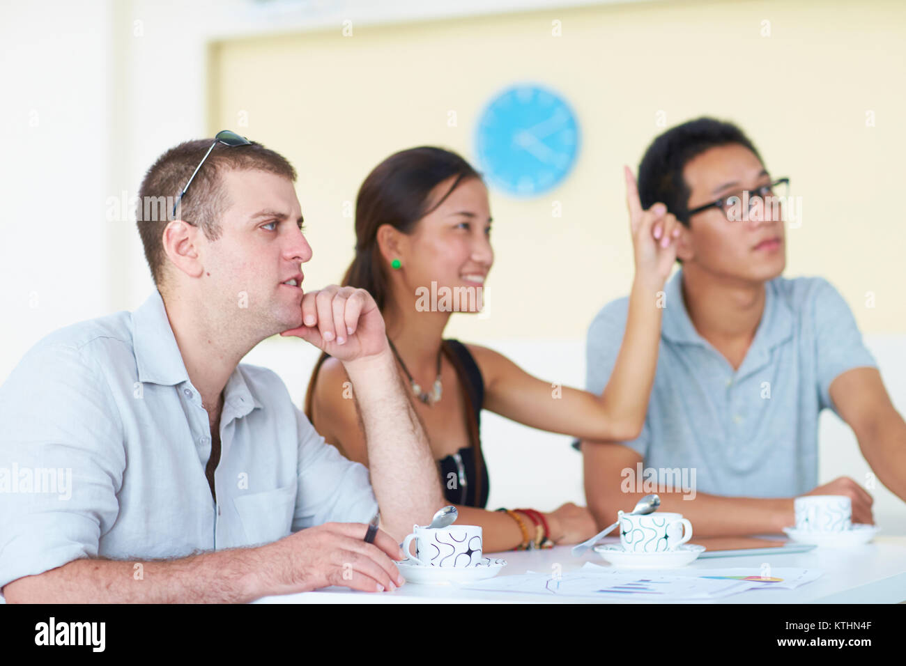 Real focus meeting hi-res stock photography and images - Alamy