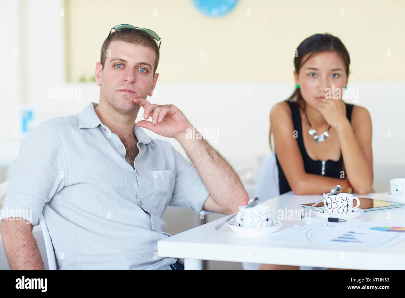 two business people in the office Stock Photo - Alamy