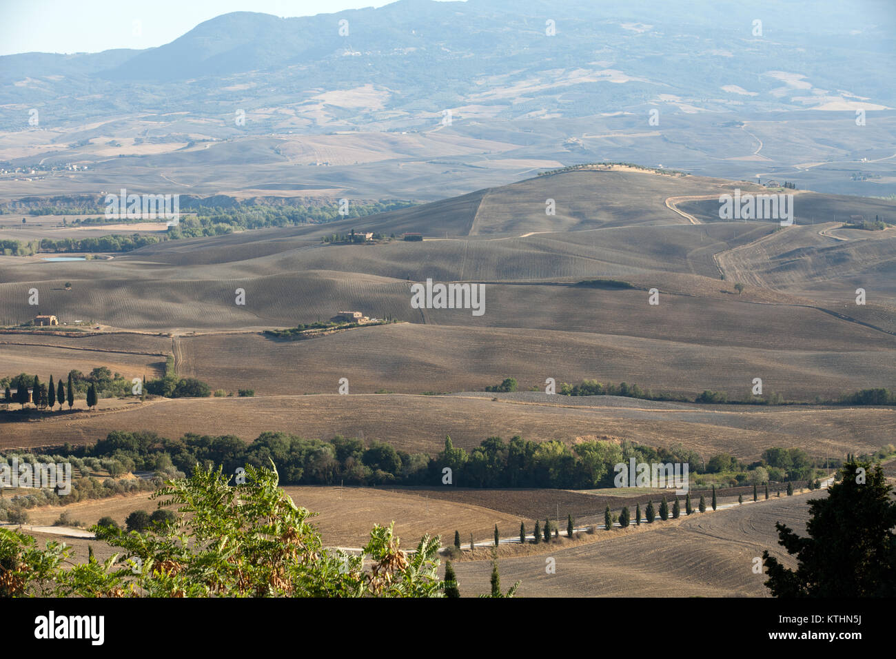 The landscape of the Tuscany. Italy Stock Photo - Alamy