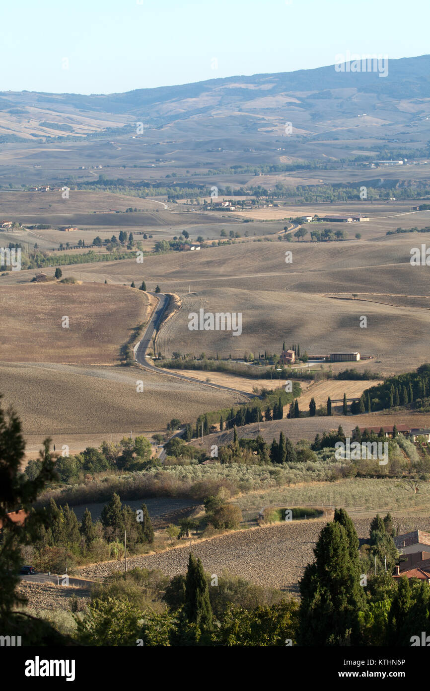 The landscape of the Tuscany. Italy Stock Photo - Alamy