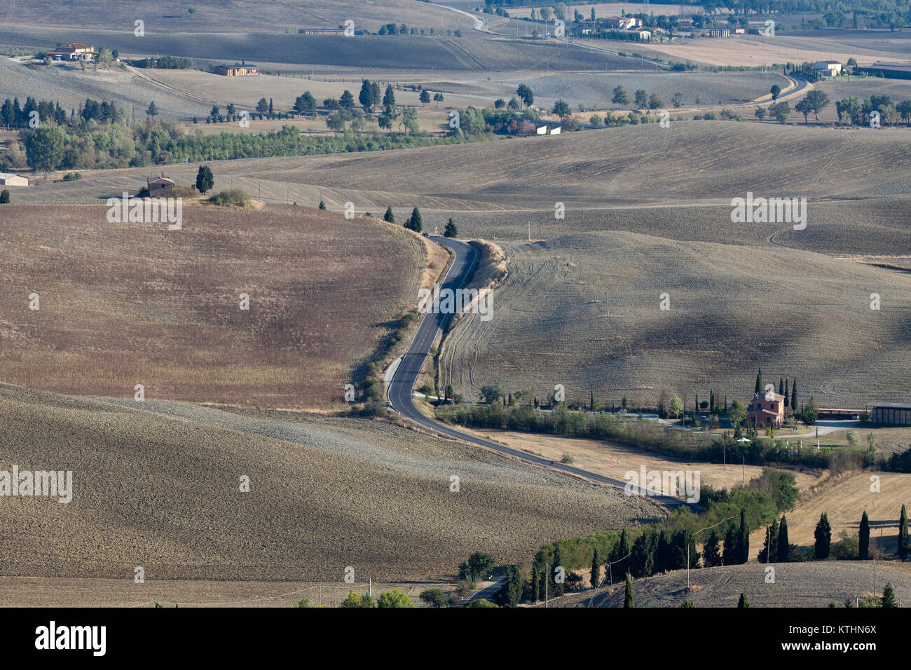 The landscape of the Tuscany. Italy Stock Photo - Alamy