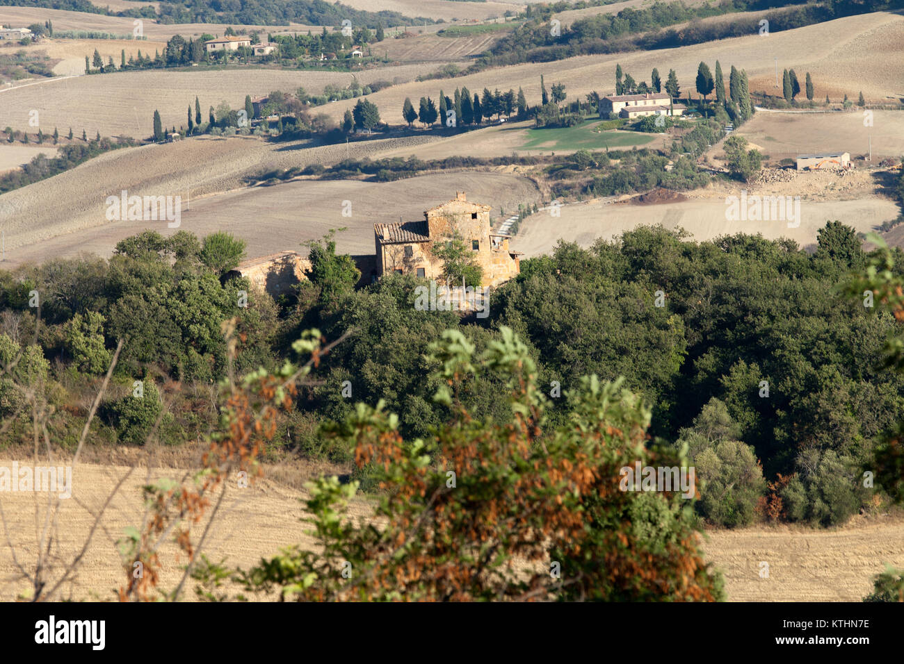 The landscape of the Tuscany. Italy Stock Photo - Alamy