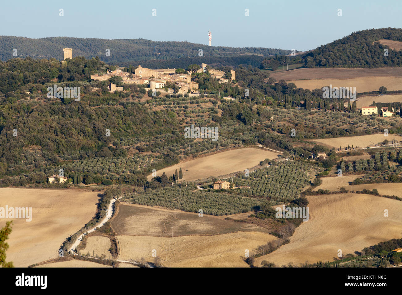 The landscape of the Tuscany. Italy Stock Photo - Alamy