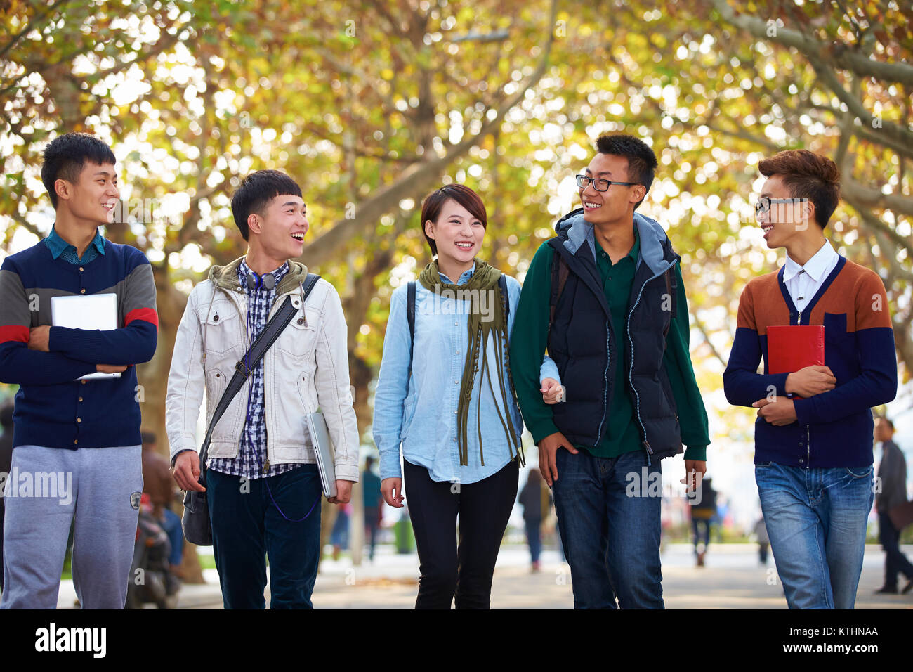 Group Of Chinese Students