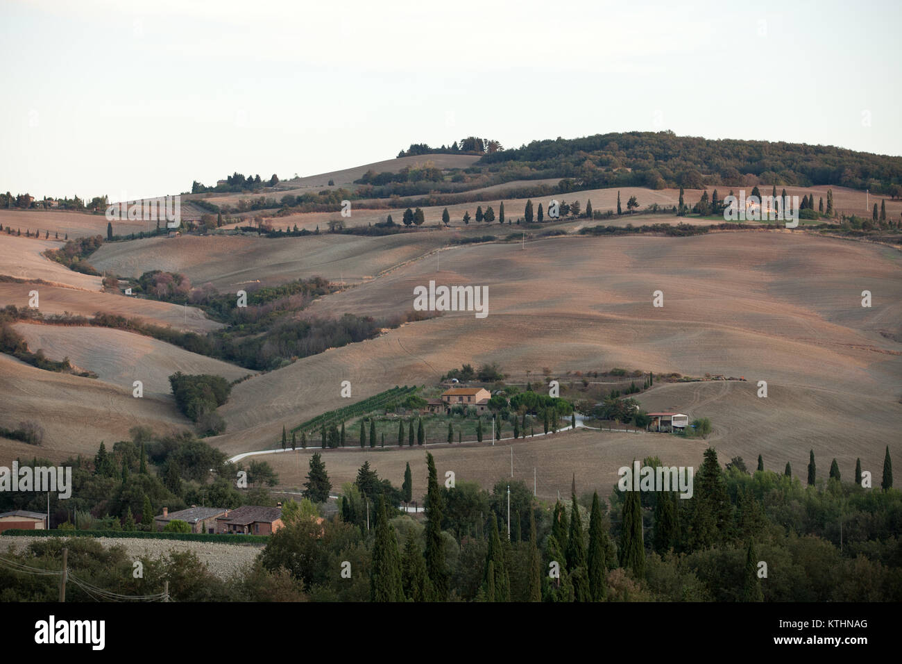 The landscape of the Tuscany. Italy Stock Photo - Alamy