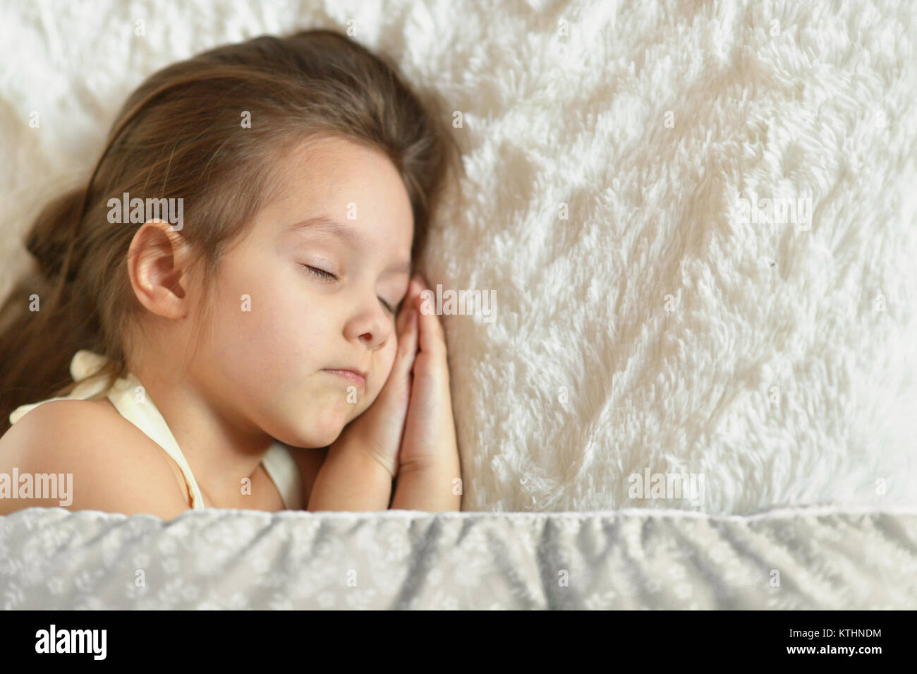 girl sleeping in bed Stock Photo - Alamy