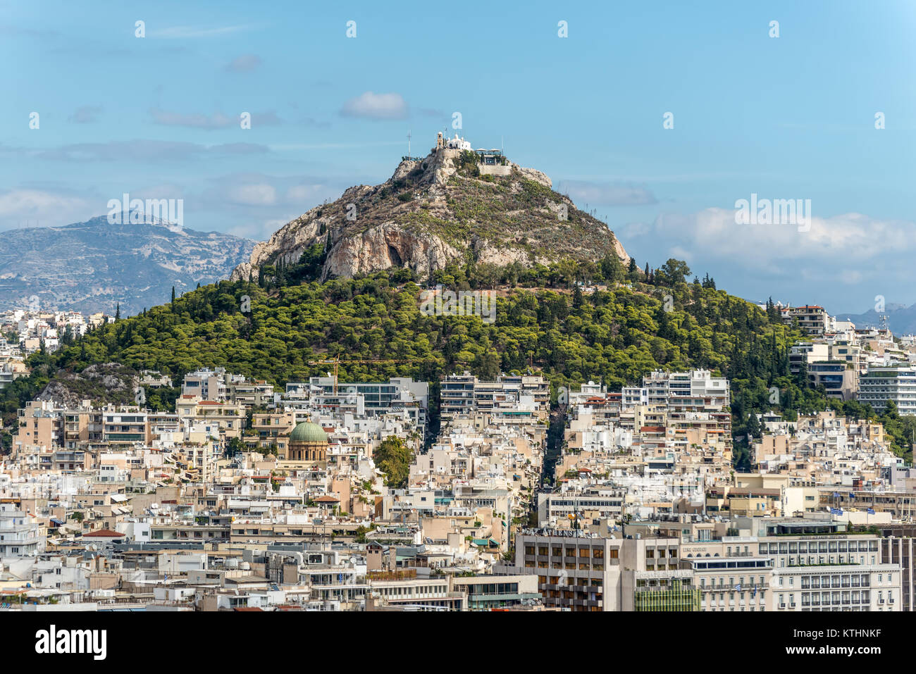 Athens and the lycabettus hill hi-res stock photography and images - Alamy
