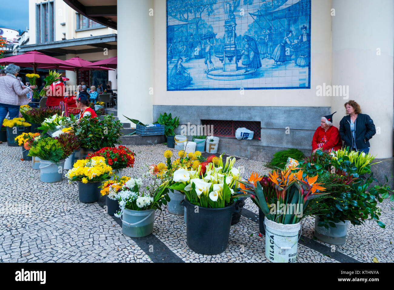 Farmers' market, Funchal, Madeira Island, Portugal, Europe Stock Photo ...