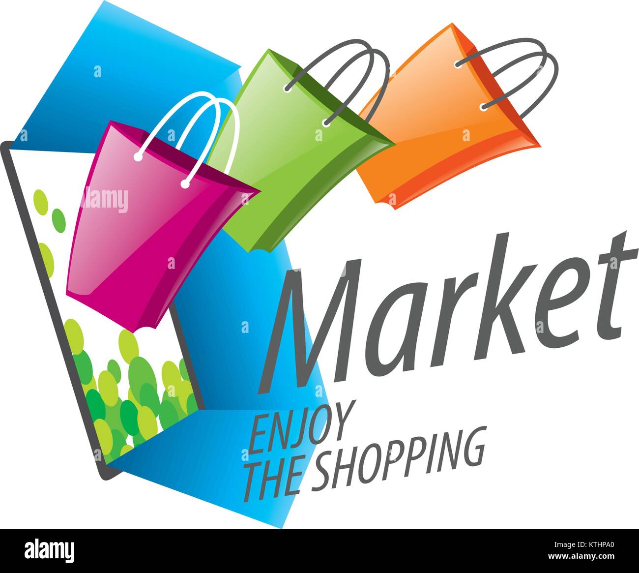 Vector logo template for shopping. Concepts and ideas Stock Vector ...