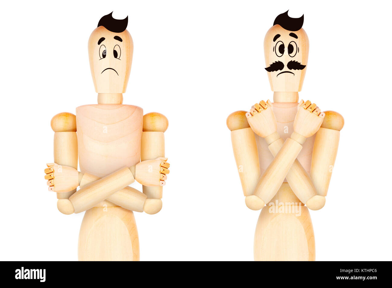 Angry man doll face Cut Out Stock Images & Pictures - Alamy