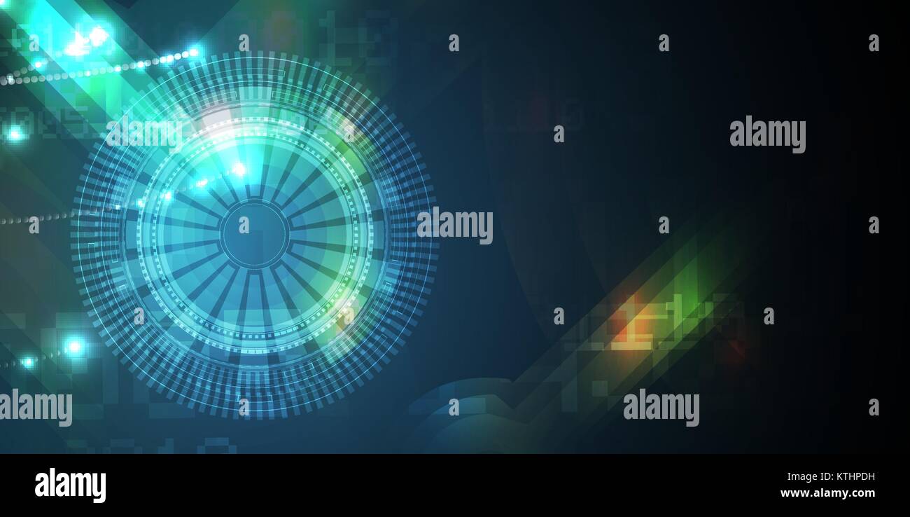 Digital technology world. Business virtual concept Stock Vector Image ...