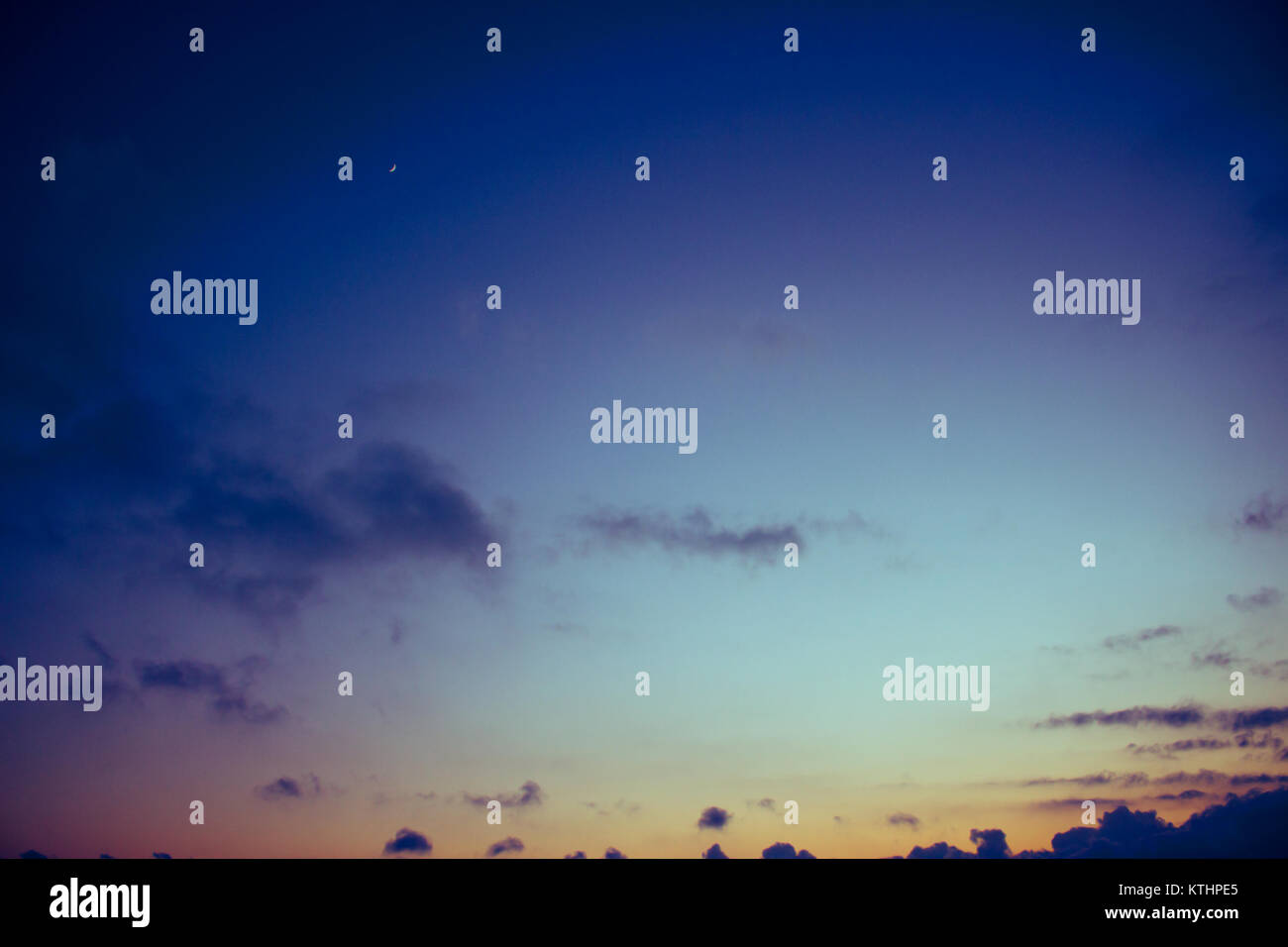 Sunset. December sunset sky. Costa del Sol, Andalusia, Spain Stock ...