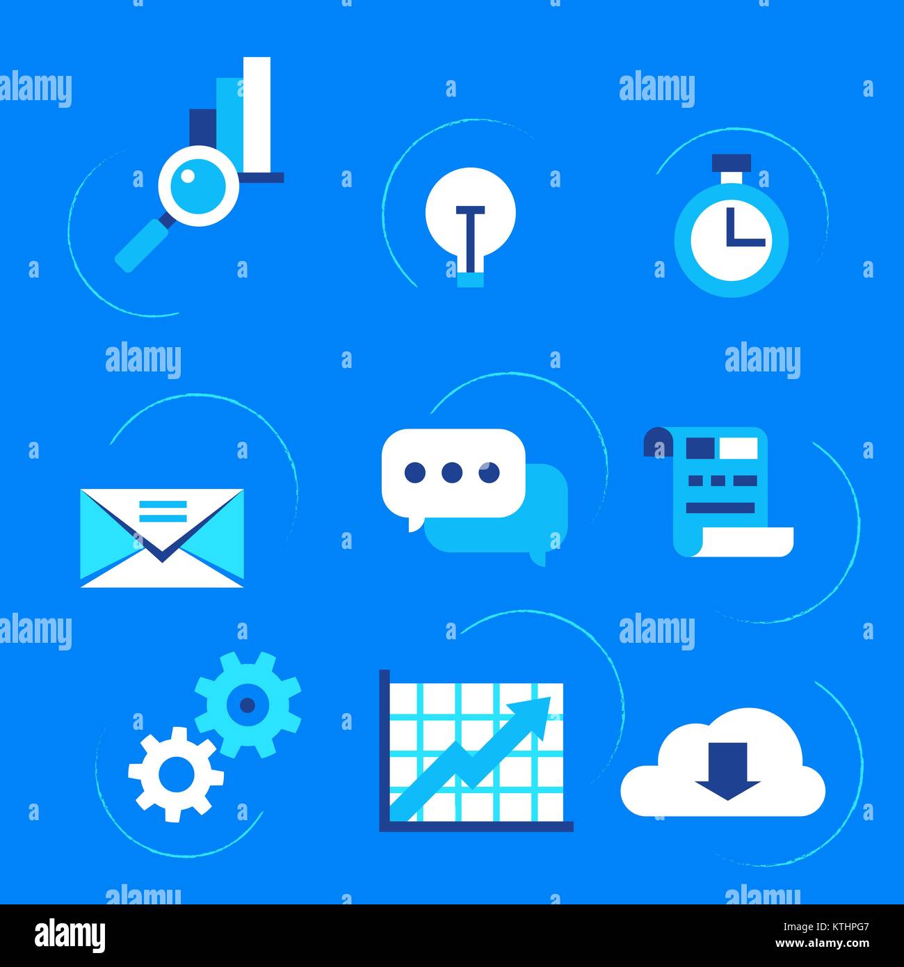 Loupe gear icon in Stock Vector Images - Alamy