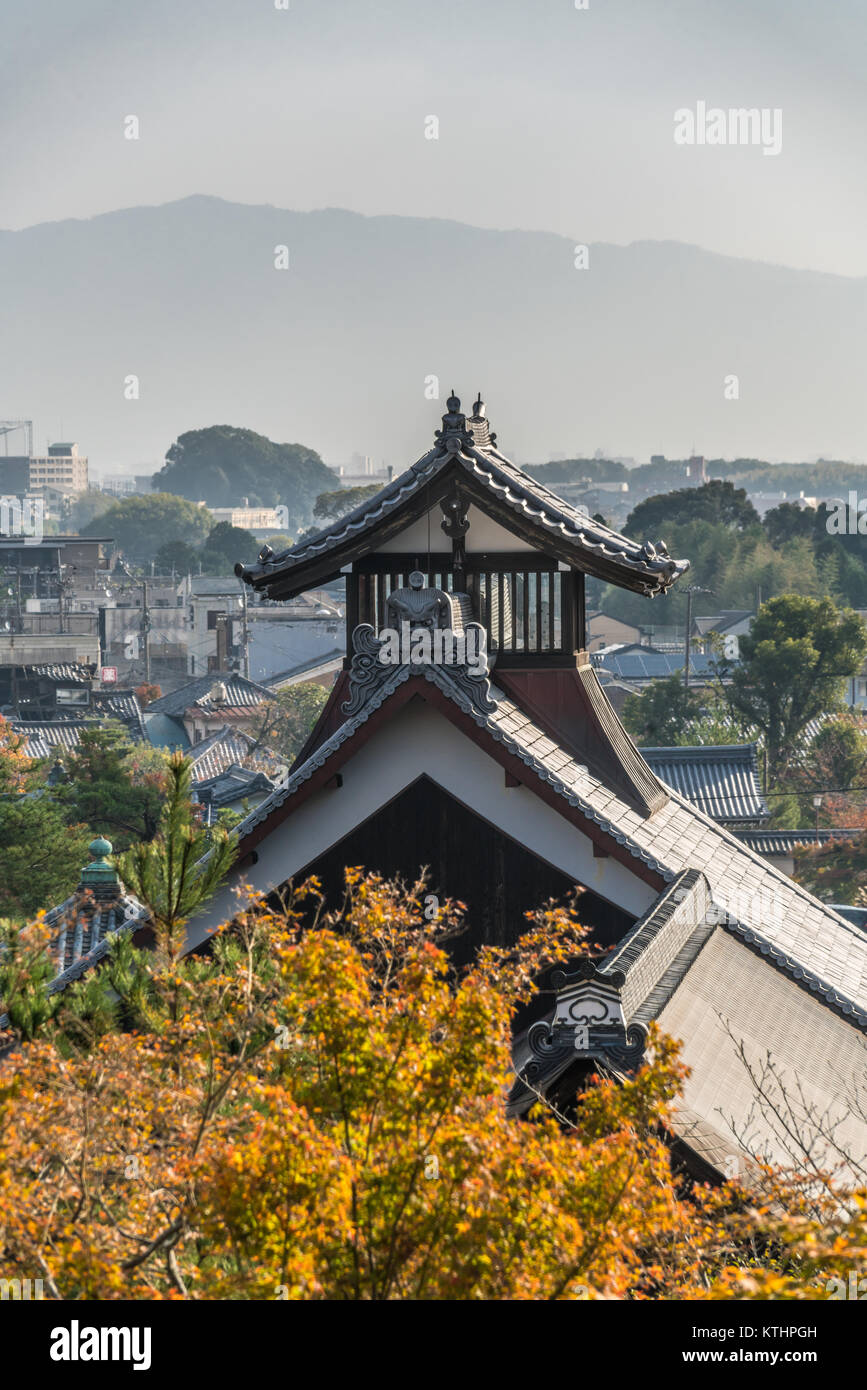 Autumn colors at Arashiyama Tenryuji temple Kuri building from Tenruy ...