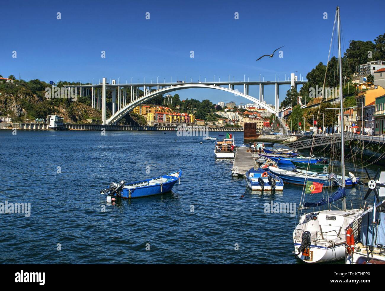 Arrabida bridge of Douro river in Porto,Portugal Stock Photo - Alamy