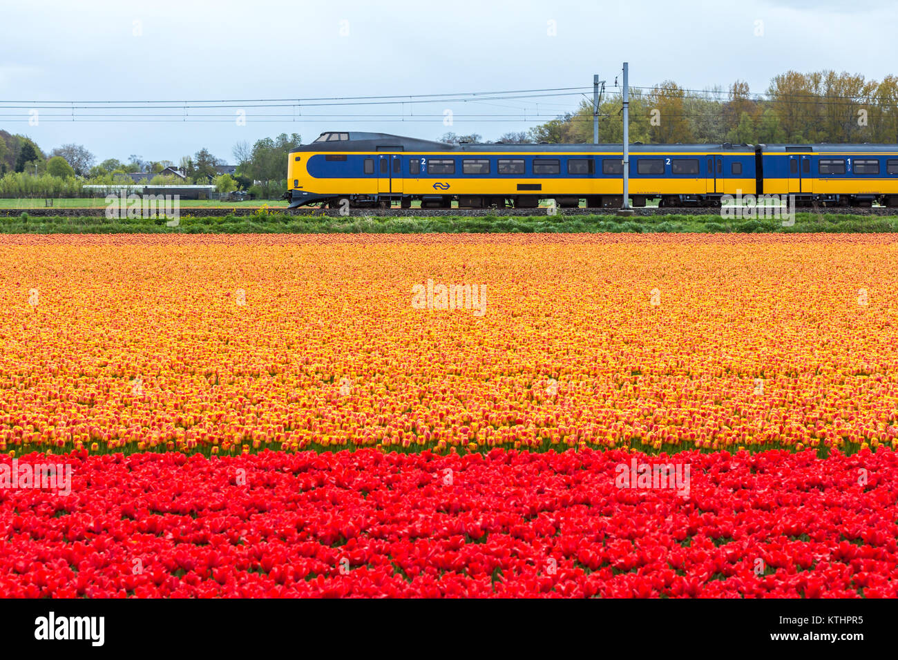 Zuid Holland, the Netherlands - 23 April 2017: Dutch electric sprinter ...