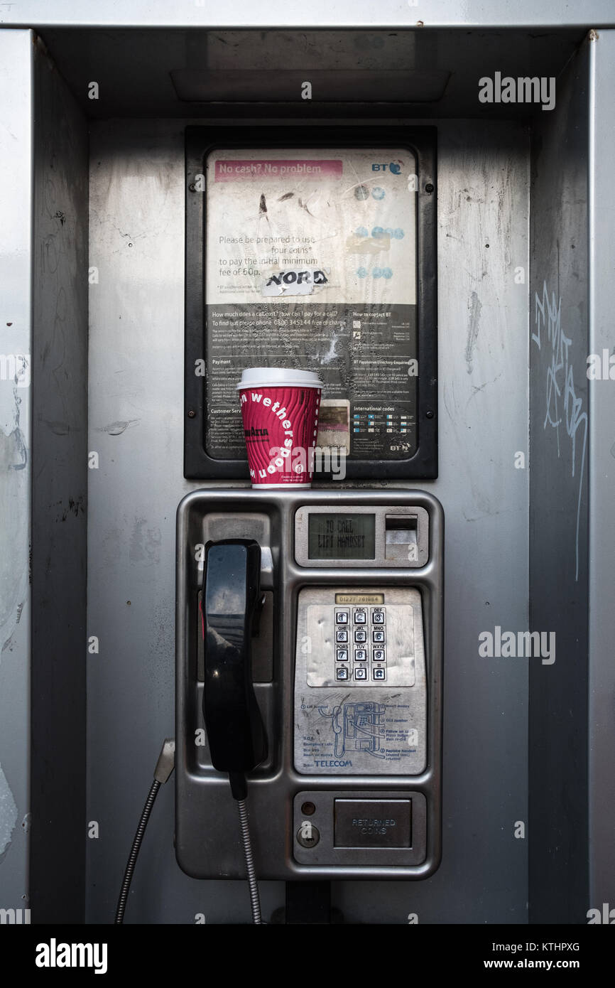 British Telecom Public Phone Stock Photo - Alamy