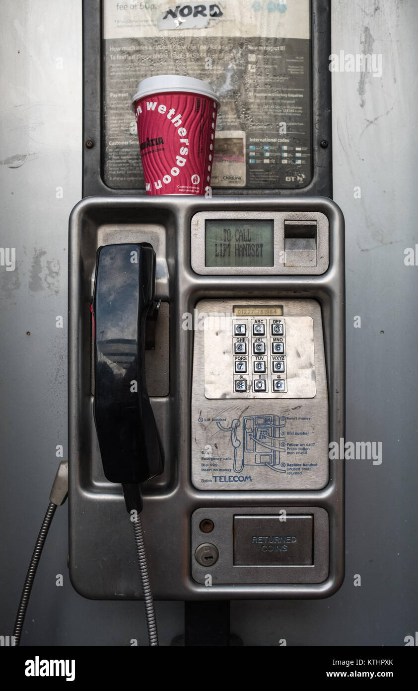 British Telecom Public Phone Stock Photo - Alamy