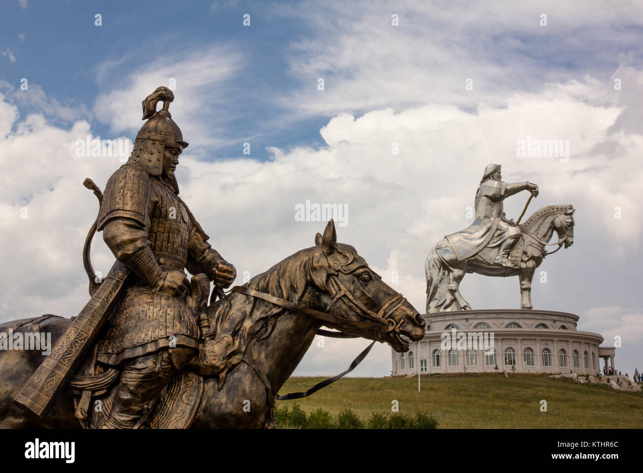Monumental eqestrian statue of Chinggis-Khan has been built not far ...