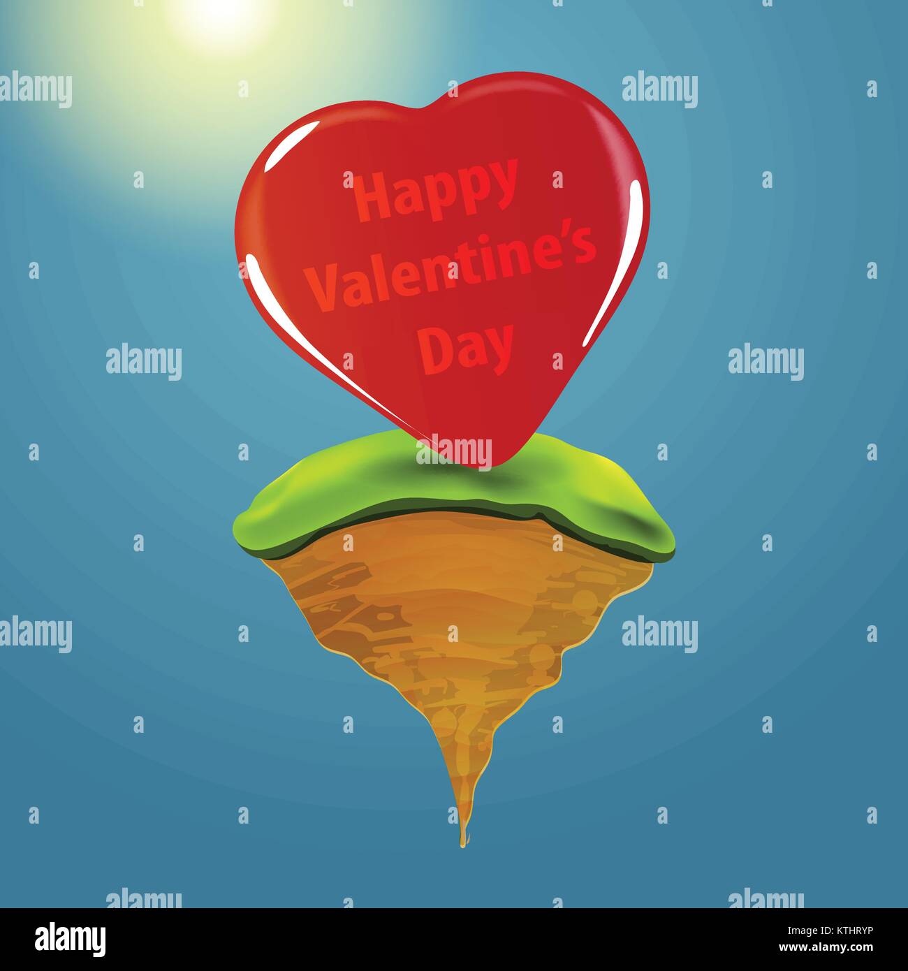 Love, Happiness and Best Wishes - Glossy Red Heart Concept - Abstract ...