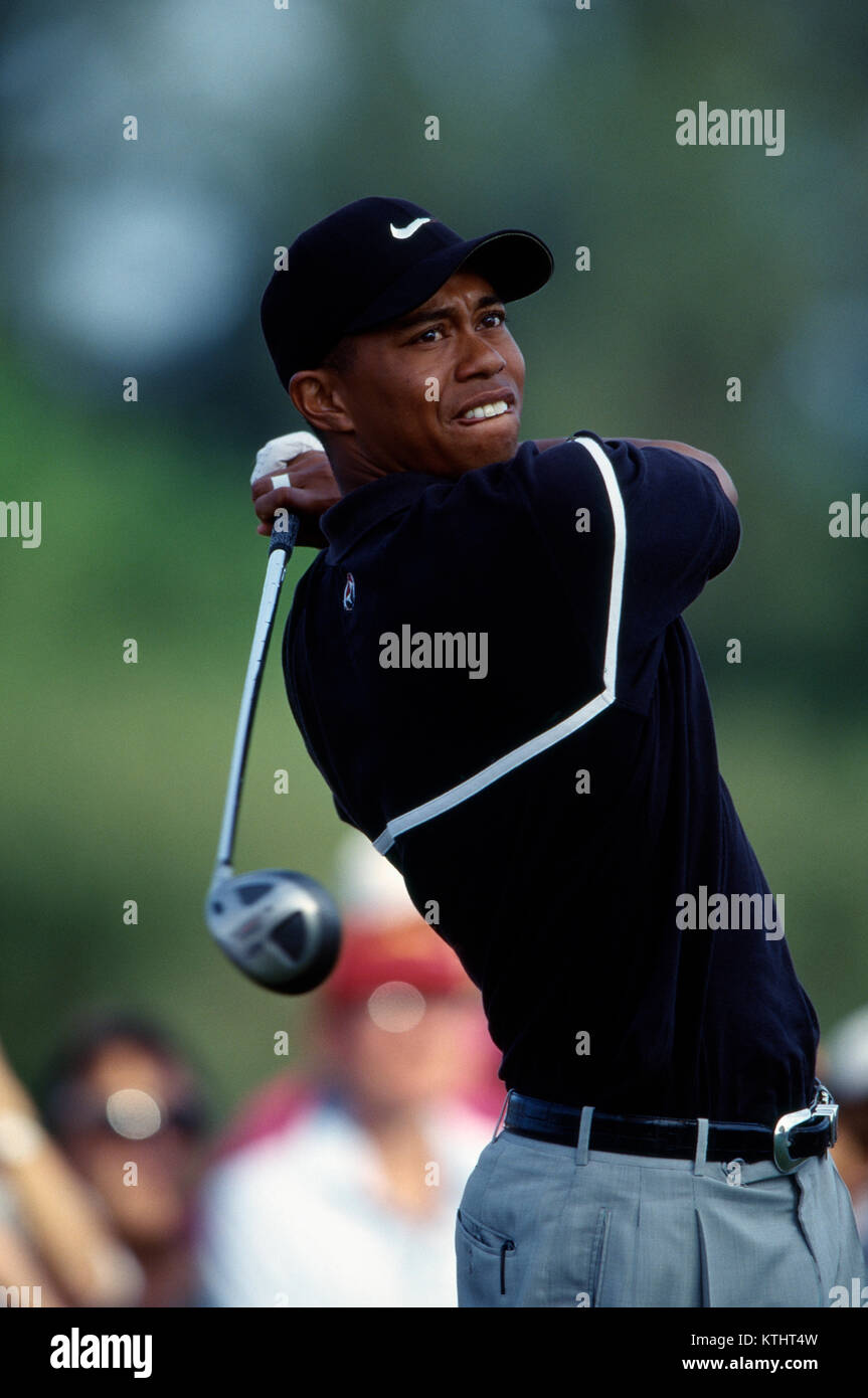 Tiger Woods competing at the 199 8 Doral Open Stock Photo - Alamy