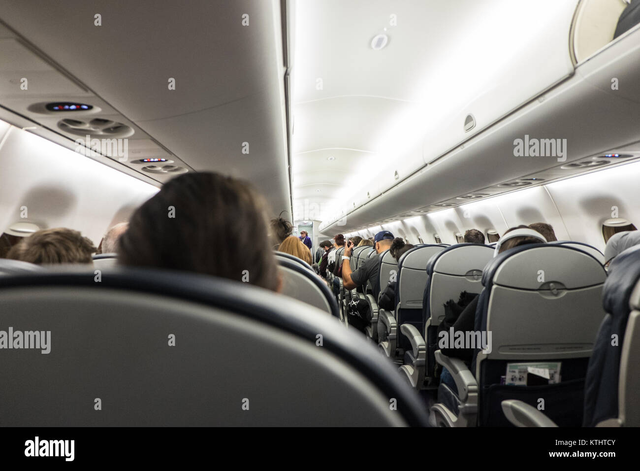 On,board,inside,cabin,crew,safety,instructions,life jacket,flybe,early ...