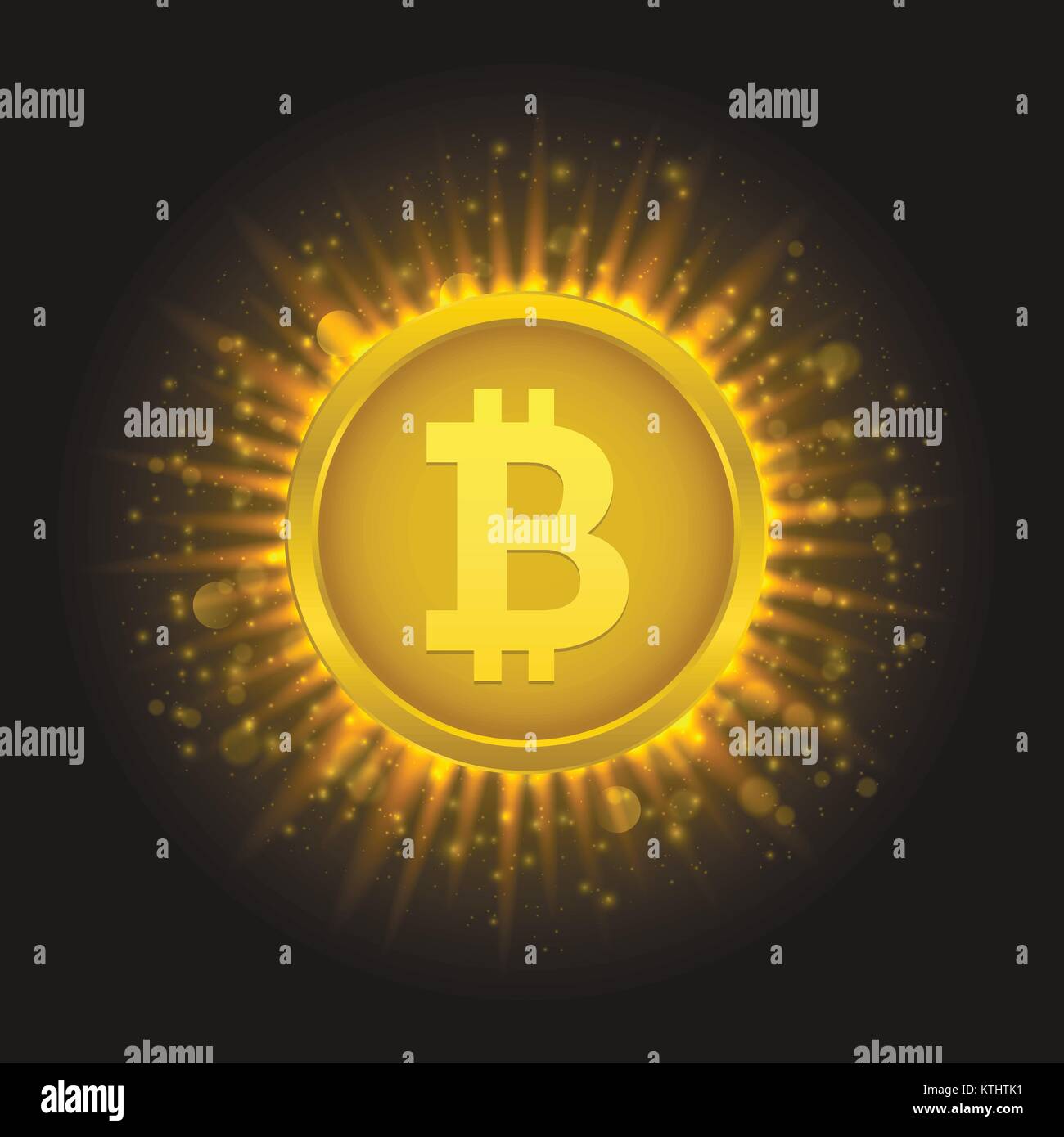 Metal shiny bitcoin crypto Stock Vector Images - Alamy