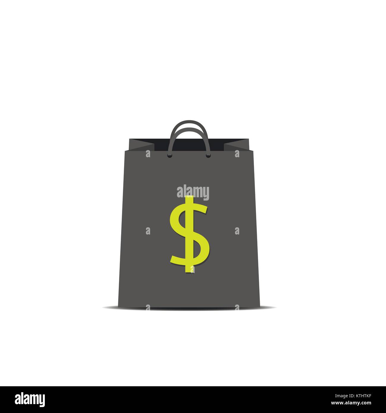 Shopping bag with dollar sign Stock Vector Image & Art - Alamy