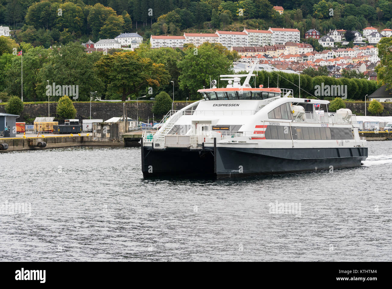 Norled passenger ferry in Bergen harbor Stock Photo - Alamy