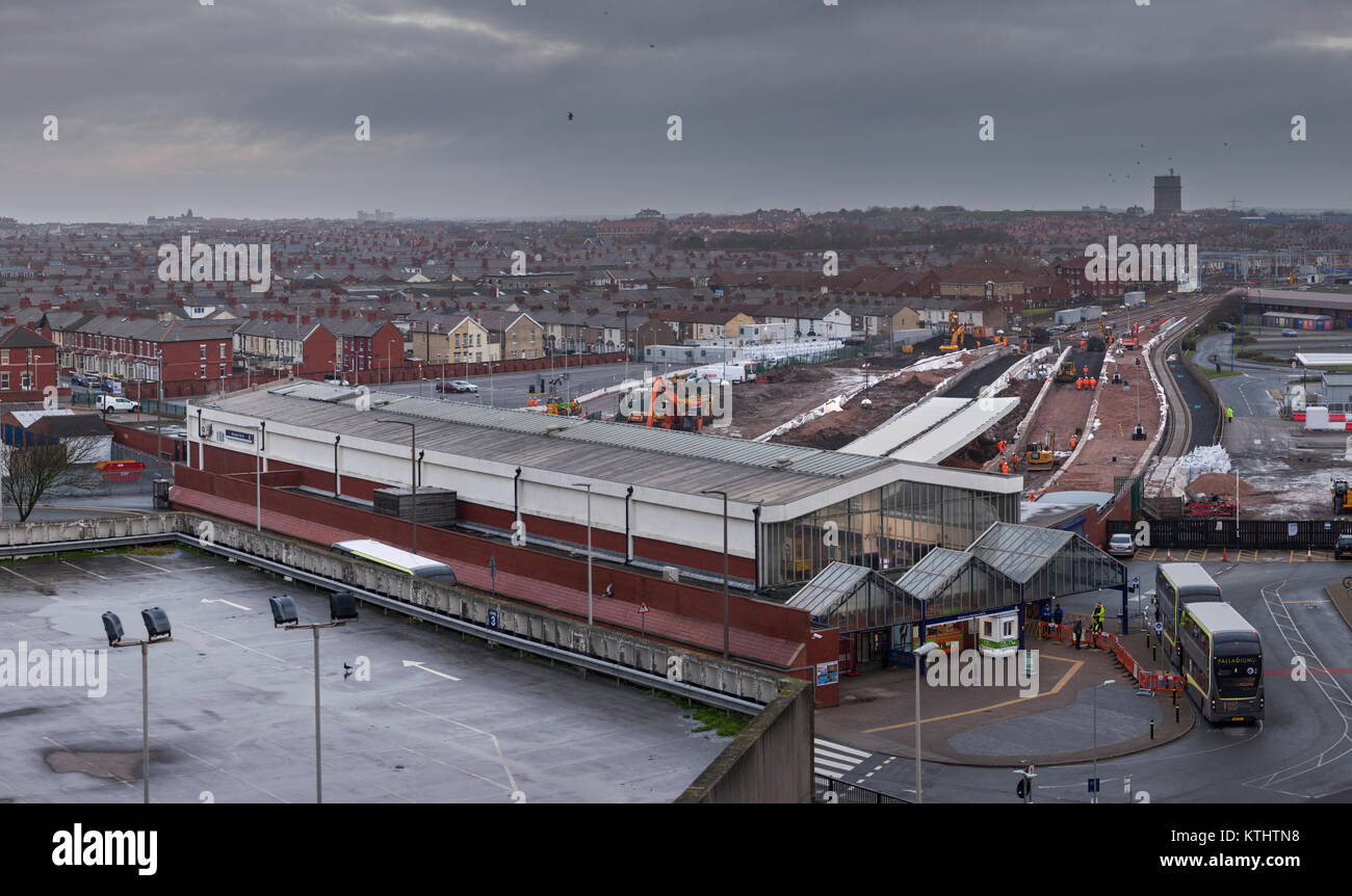 24/12/2017 Blackpool North Station being rebuilt as part of the ...