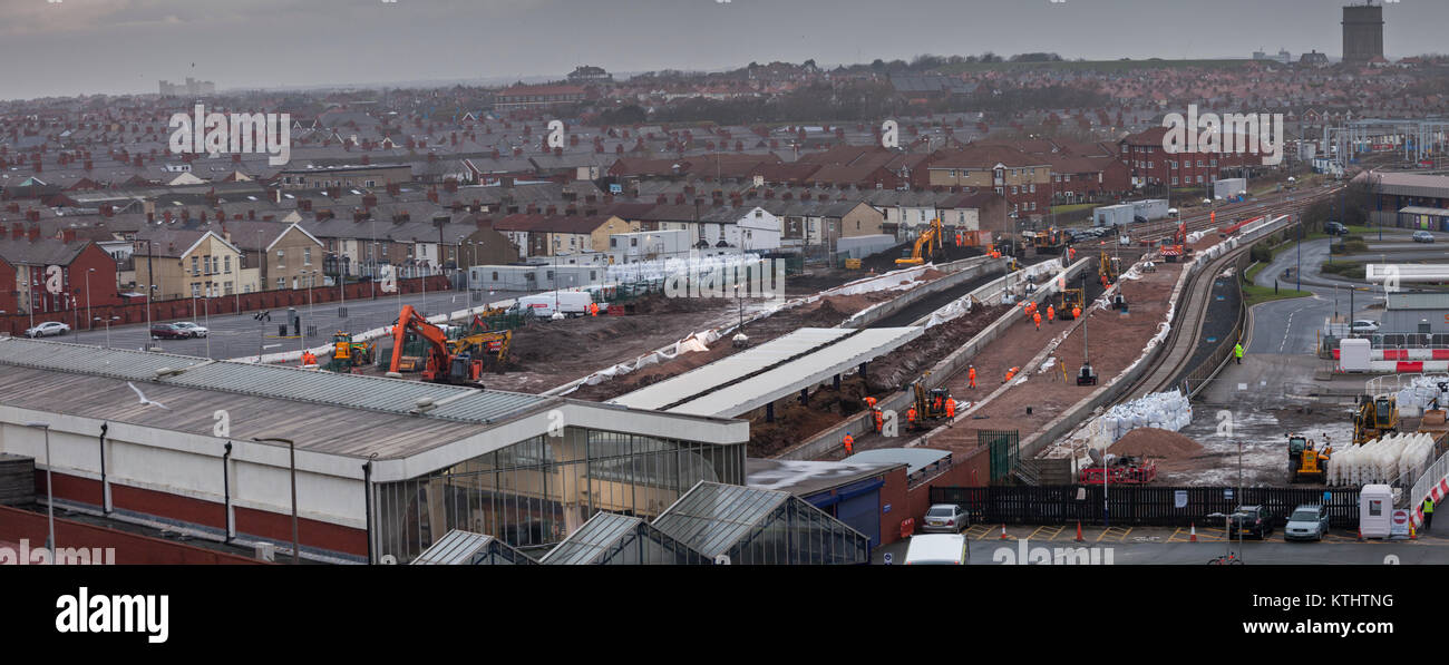24/12/2017 Blackpool North Station being rebuilt as part of the ...