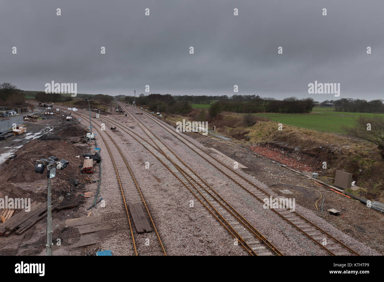 24/12/2017 Kirkham North Junction (Preston - Blackpool line) new track ...