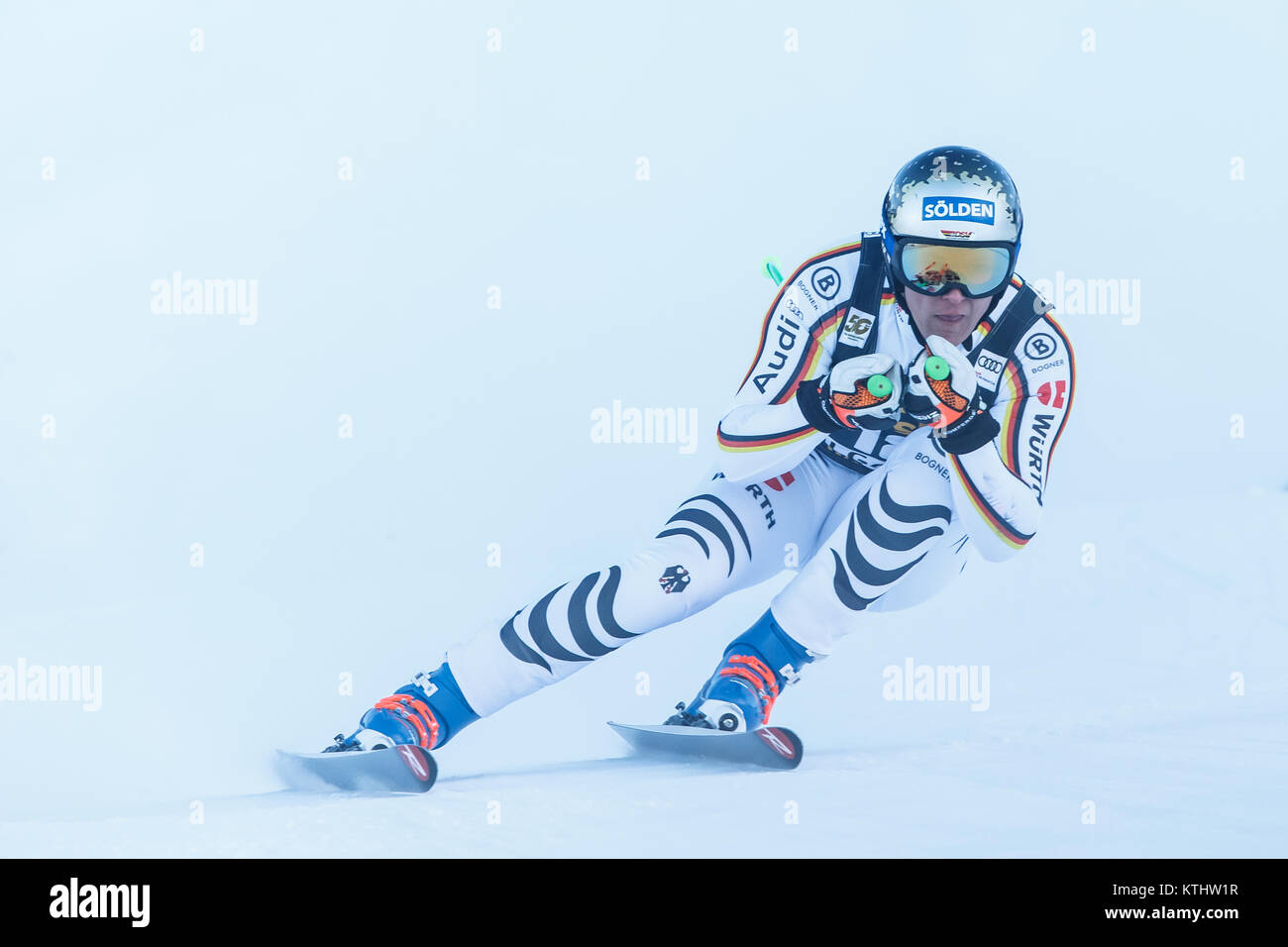 Val Gardena, Italy 14 December 2017. DRESSEN Thomas (Ger) competing in ...