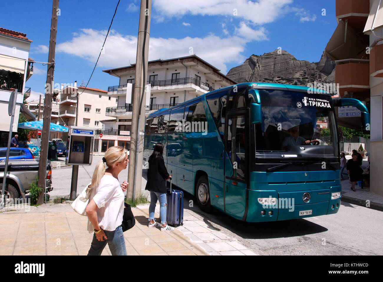 Greece Tourist Bus Village High Resolution Stock Photography and Images ...