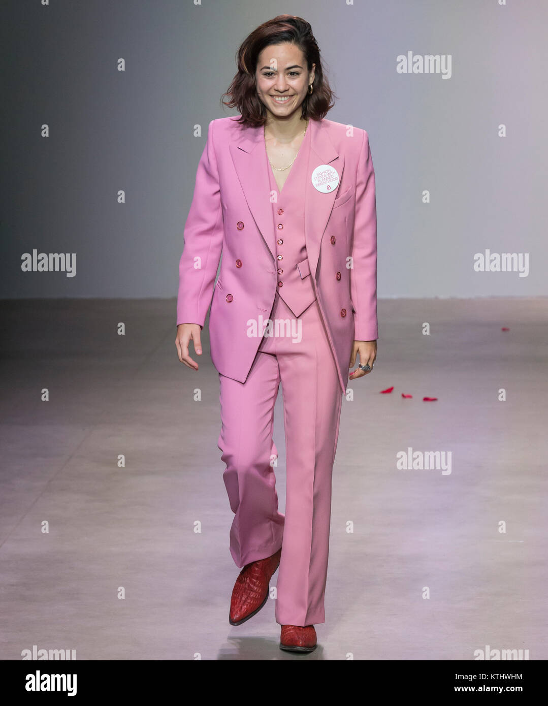NEW YORK, NY - July 12, 2017: Designer Barbara Sanchez-Kane walks the ...