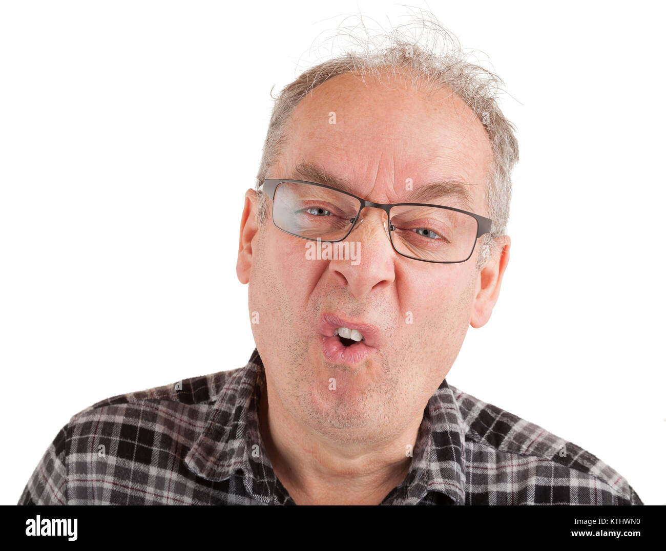 Man is hypercritical Stock Photo - Alamy