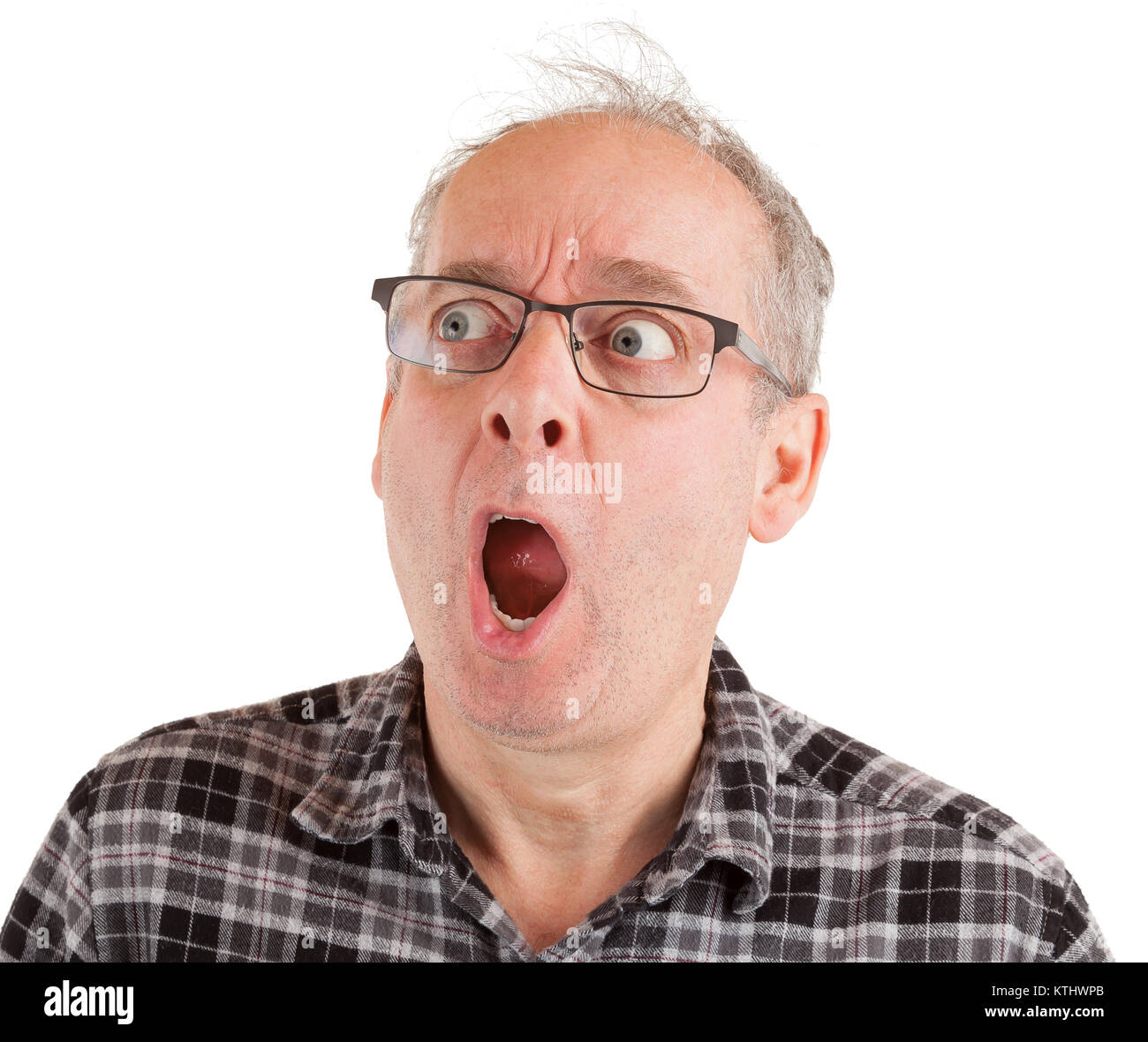 Man is in shocked about something Stock Photo - Alamy