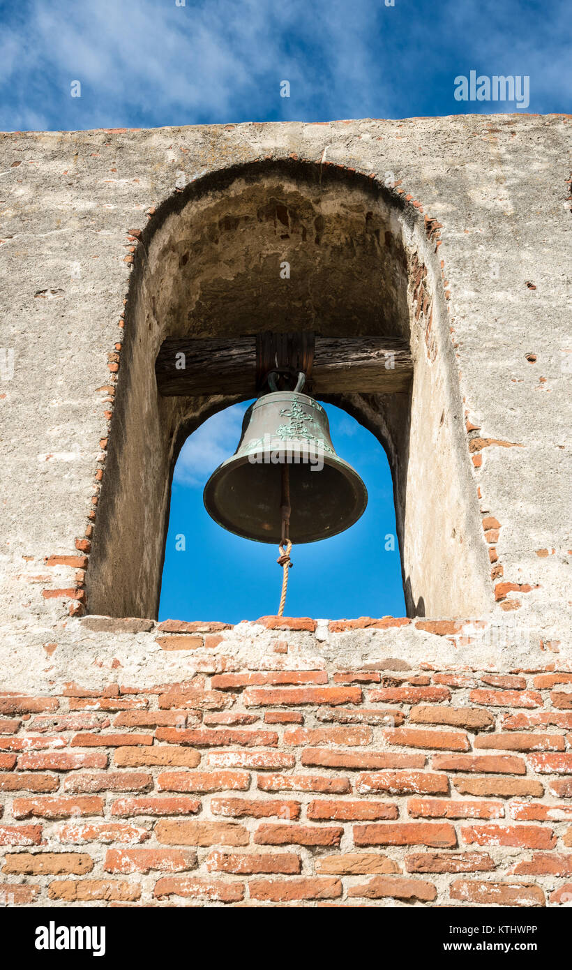Bell tower in San Juan Capistrano mission Stock Photo - Alamy