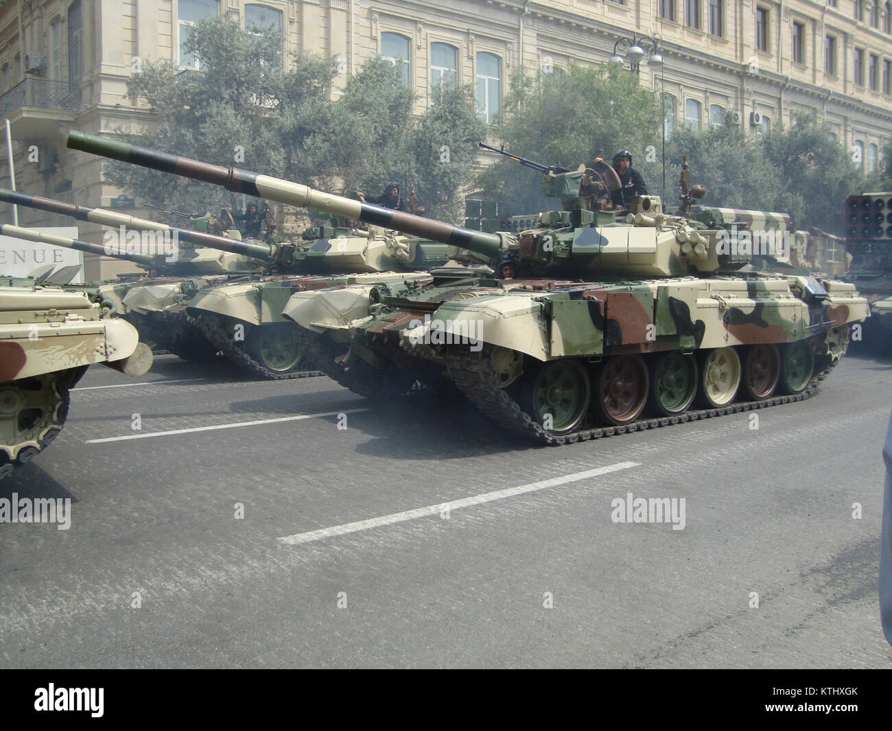 The Azeri T-90 tank is seen in a parade in Baku, Azerbaijan, in 2013 ...