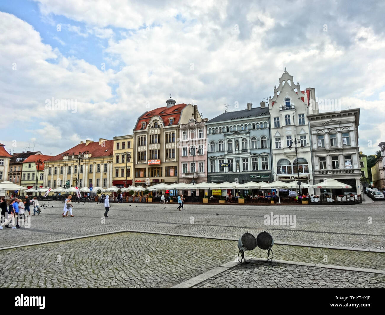 This image captures a view of the Stary Rynek square in Bydgoszcz ...