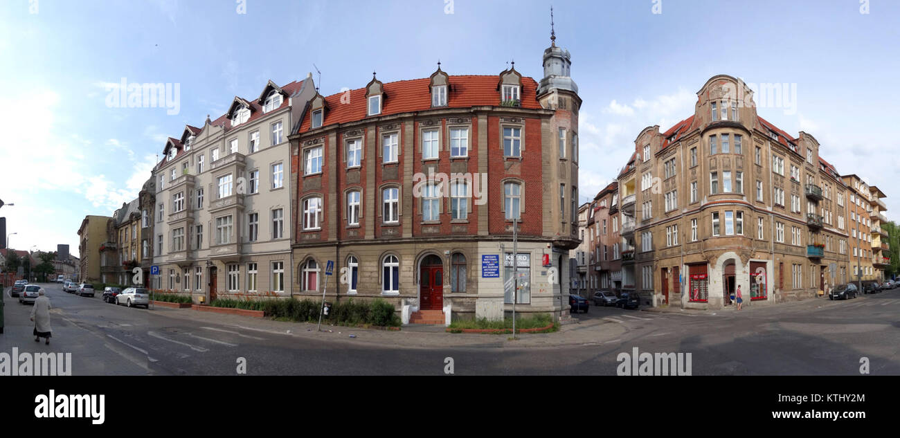 This image depicts a building on Sw. Trojcy Street in Poland ...