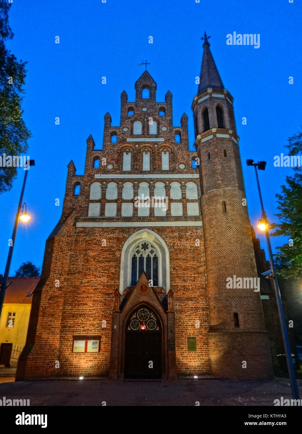 This image captures the Bernardine Monastery (Bdg kscBernardynow) at ...