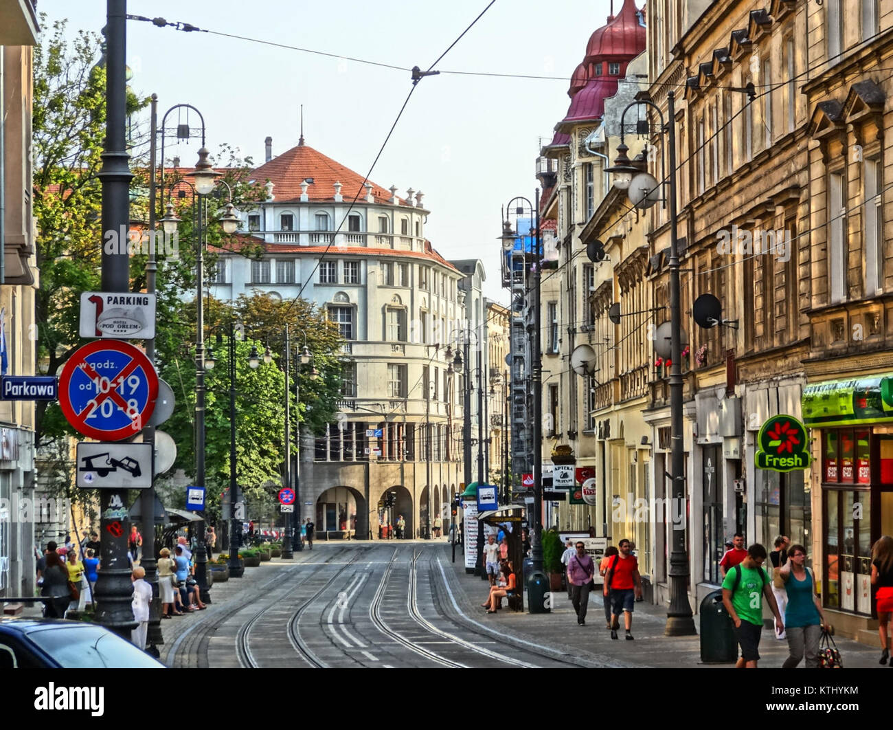 The building at Gdańska street in Gdańsk, Poland, photographed in July ...