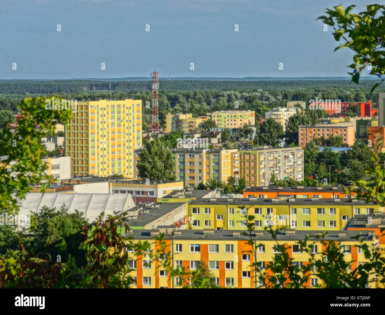 Aerial perspective showing urban landscape hi-res stock photography and ...