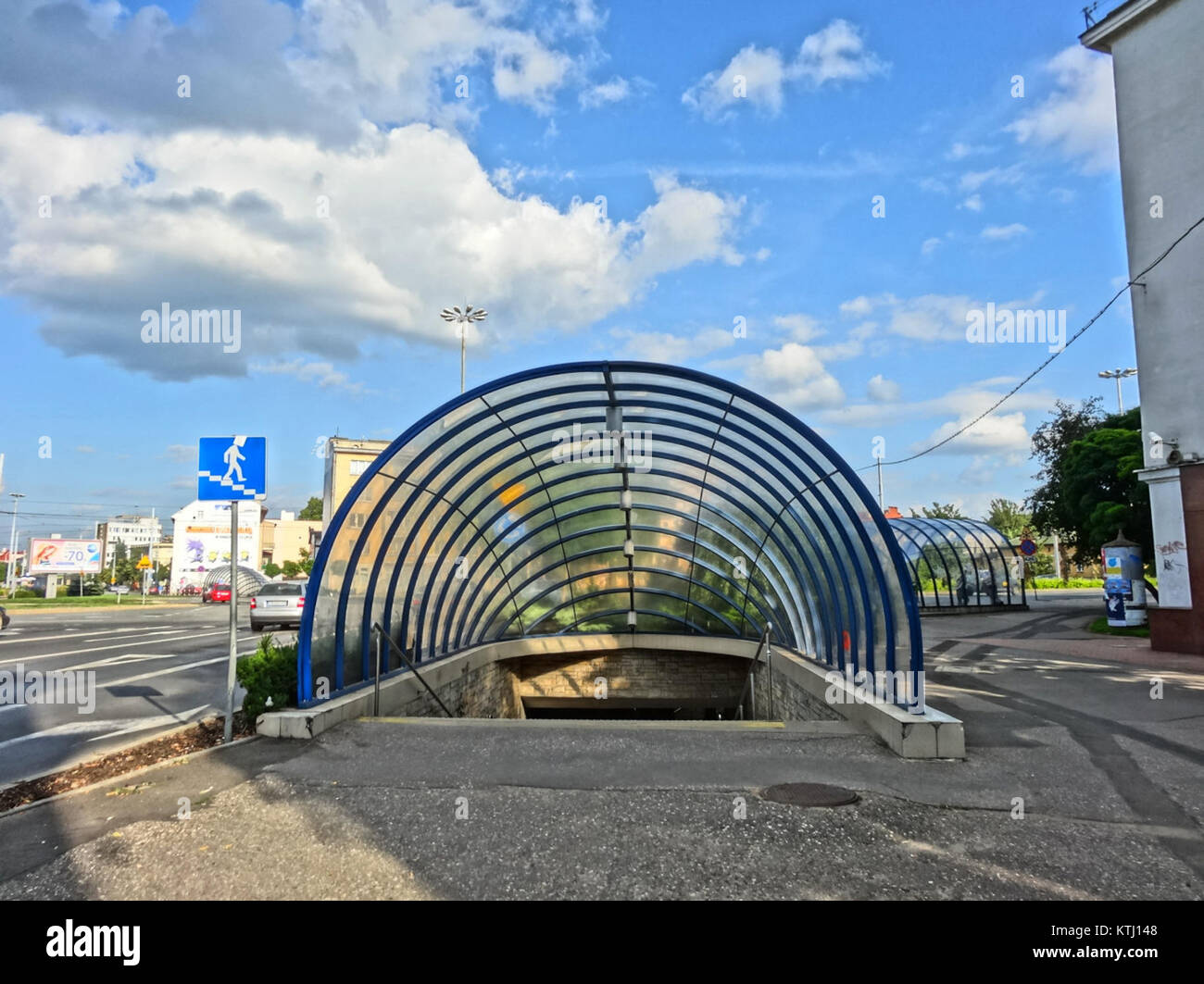 This photograph shows *Bdg rondo Jagiellonow*, a major intersection in ...