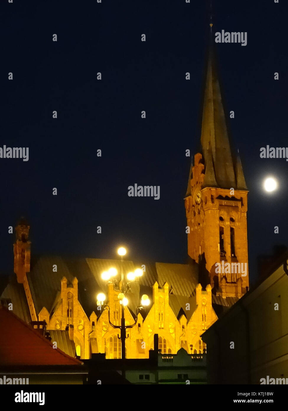 This image features the Jesuit College in Bydgoszcz, Poland, taken in ...