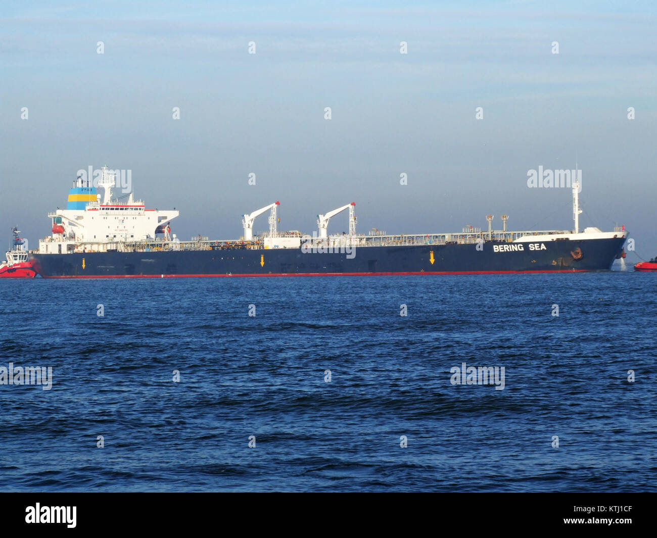 The Bering Sea vessel, identified by IMO 9085429, approaches the Port ...