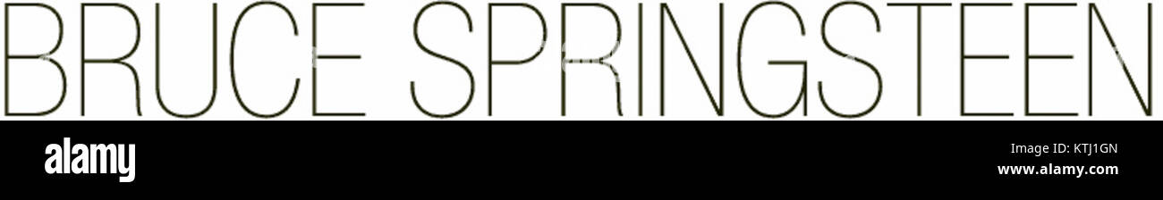 The Bruce Springsteen logo represents the iconic American rock musician ...