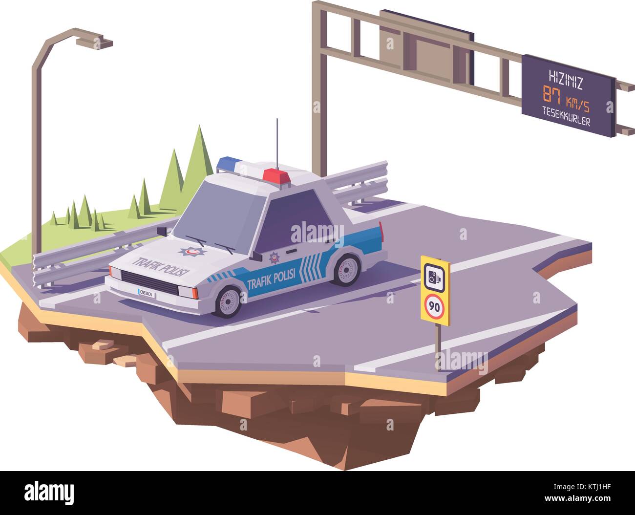 Police radar gun Stock Vector Images - Alamy